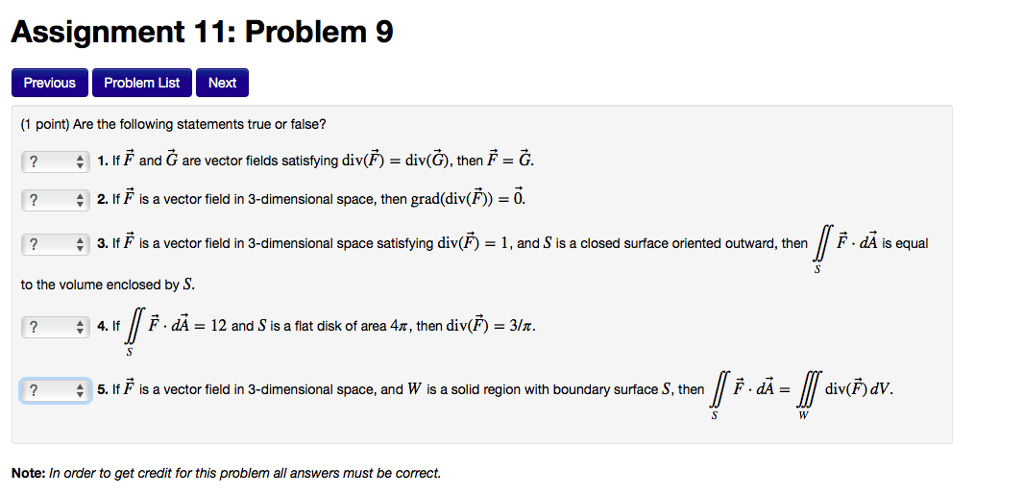 Solved Assignment 11: Problem 9 Previous Problem List Next | Chegg.com