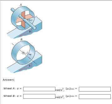 Solved Determine the angular acceleration of each of the two | Chegg.com
