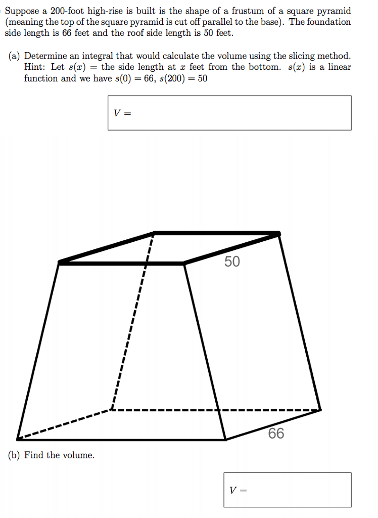 Solved Suppose a 200-foot high-rise is built is the shape of | Chegg.com