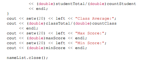 Solved Program 13 "Class Average" [hide] Program 13 "Class | Chegg.com