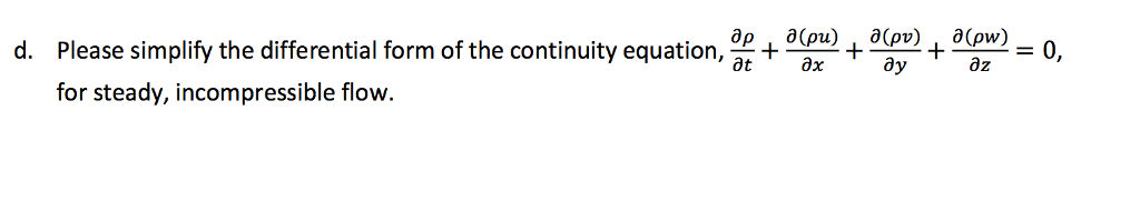 Solved d. Please simplify the differential form of the | Chegg.com