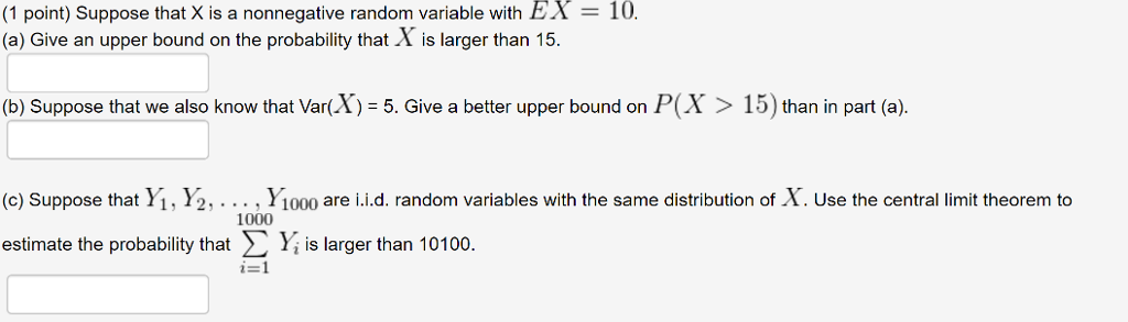 Solved Suppose that X is a nonnegative random variable with | Chegg.com