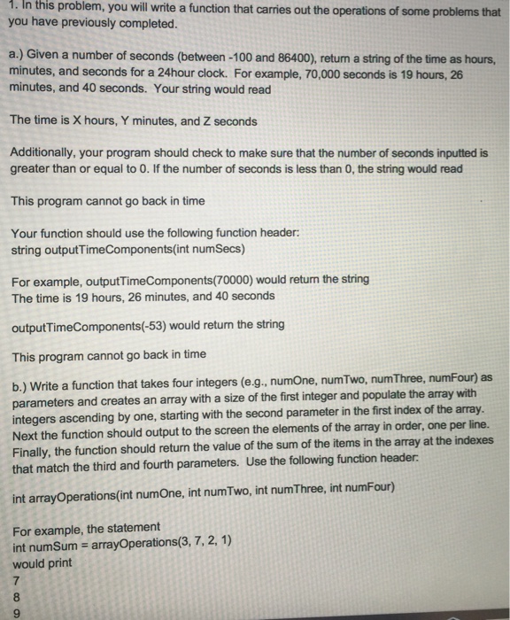 Solved Can someone help me write a c++ code for this? | Chegg.com