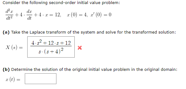 Solved Consider the following second-order initial value | Chegg.com