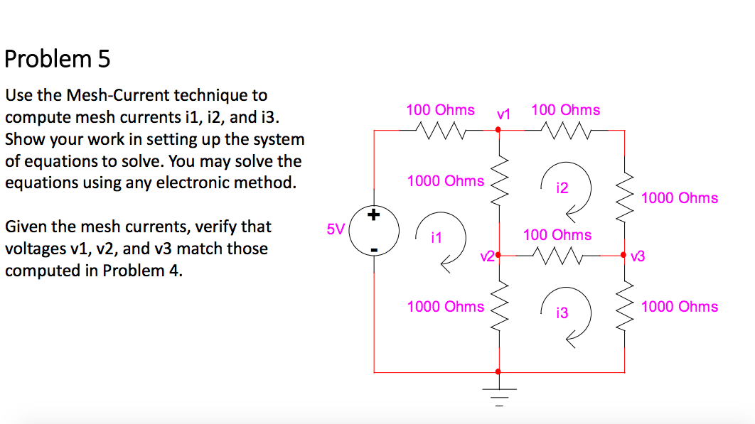 Solved Use the Mesh-Current technique to compute mesh | Chegg.com