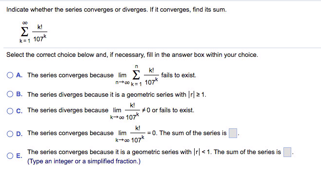 Solved Indicate whether the series converges or diverges. If | Chegg.com