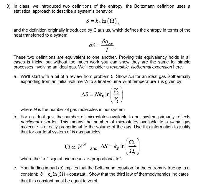 Entropy Microstates And The Boltzmann Equation Pt 2