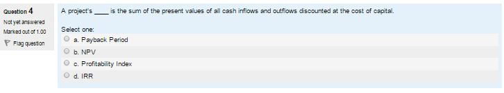 Solved 1.Multiple choice finance | Chegg.com