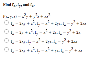 Solved FX,FY,FZ? Calculus? I have worked these out myself on | Chegg.com
