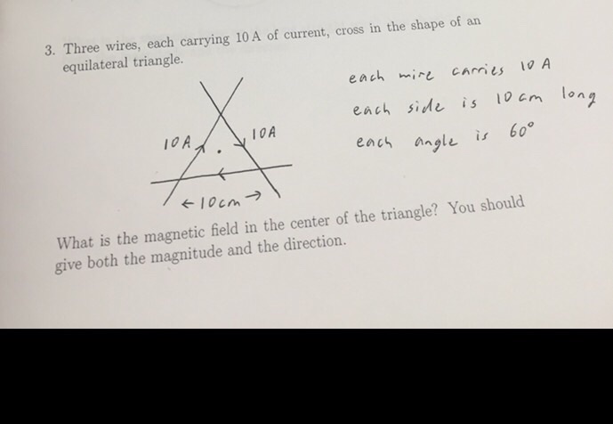 Solved What is the magnetic field in the center of the | Chegg.com