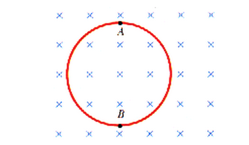 Solved The flexible loop in Figure P20.10 has a radius of 12 | Chegg.com
