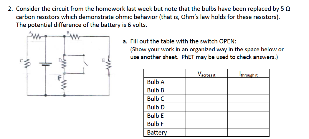 Solved Consider the following circuits of identical bulbs | Chegg.com