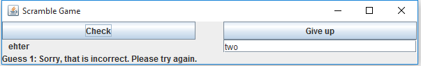 JAVA Write an application called Scramble that has | Chegg.com JAVA Write an application called Scramble that has | Chegg.com