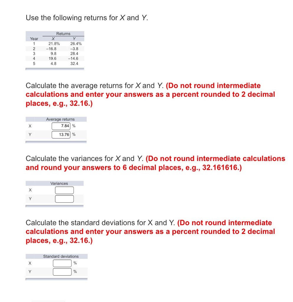 Solved Use The Following Returns For X And Y Returns Year 2 Chegg solved-use-the-following-returns-for-x-and-y-returns-year-2-chegg
