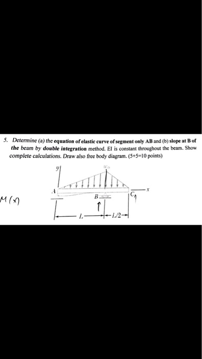 Solved determine a) the equation of elastic curve of segment | Chegg.com