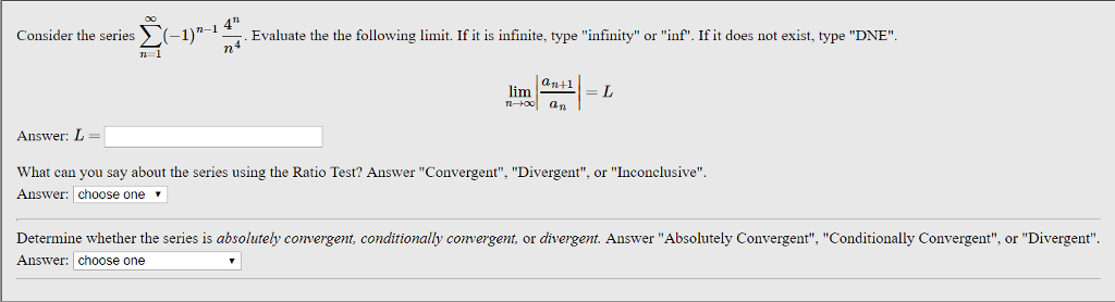 Solved Consider the series --Evaluate the the following | Chegg.com