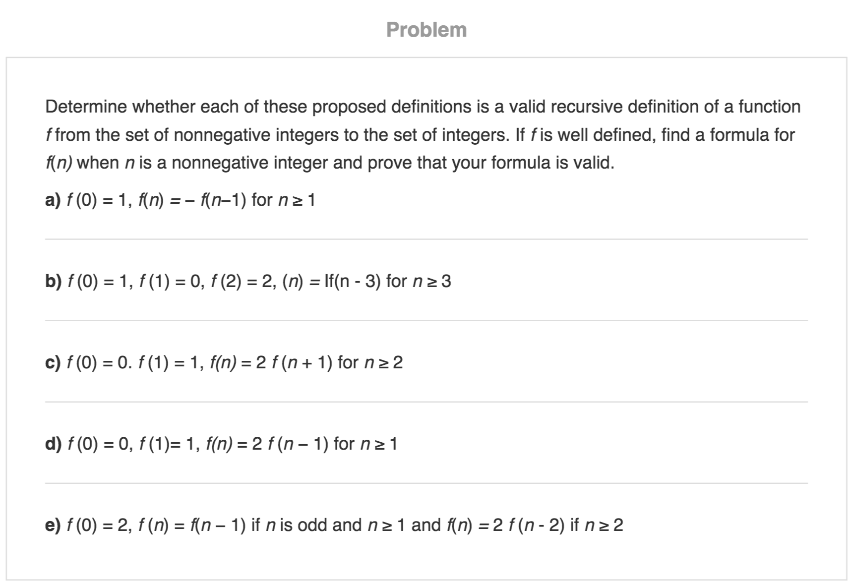 Solved Determine whether each of these proposed definitions | Chegg.com