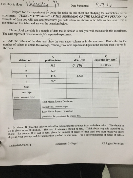 Solved Prepare for the experiment by doing the tasks on this | Chegg.com