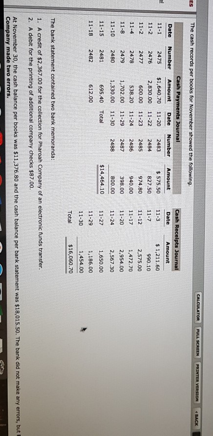 Solved ES Problem 7-4A (Part Level Submission) The bank | Chegg.com