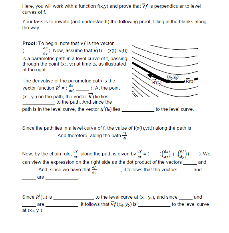 Solved Prove that the gradient is perpendicular to level | Chegg.com