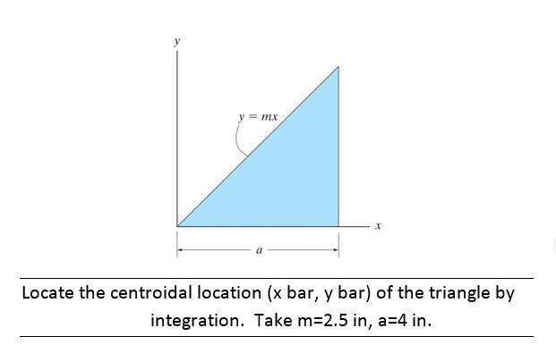 Solved Locate the centroidal location (x bar, y bar) of the | Chegg.com