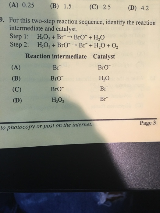 Solved For this two-step reaction sequence, identify the | Chegg.com