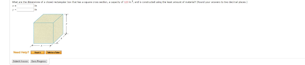 Solved What are the dimensions of a closed rectangular box | Chegg.com