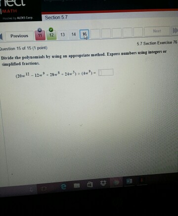 Solved Divide the polynomials by using an appropriate | Chegg.com