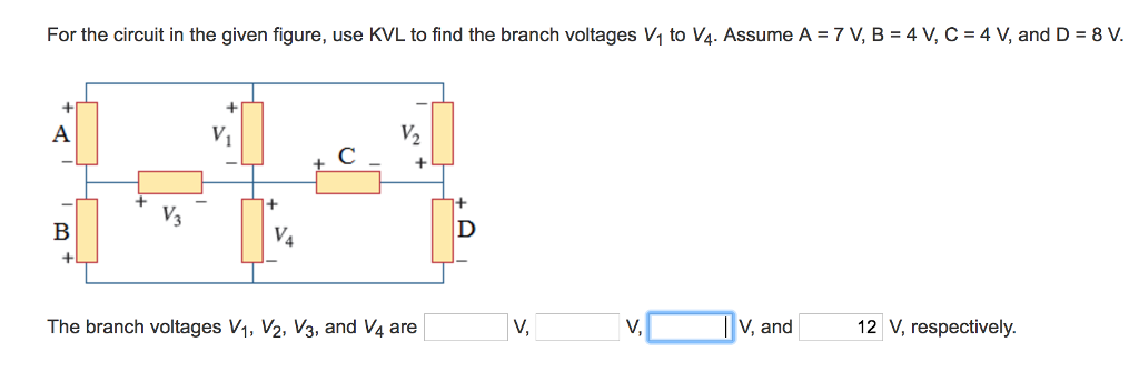 Solved For the circuit in the given figure, use KVL to find | Chegg.com