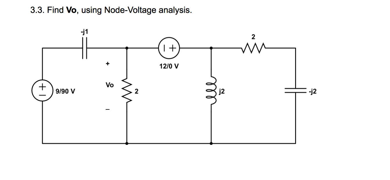 Solved Find V_o, using Node-Voltage analysis. | Chegg.com