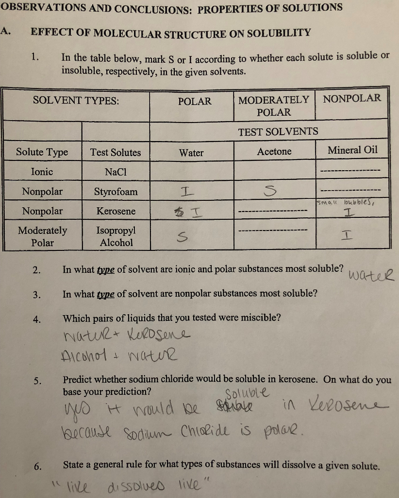 Solved I need help looking over my chem lab for solutions. | Chegg.com
