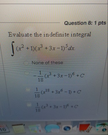 Solved Evaluate the indefinite integral integral (x^2 + | Chegg.com