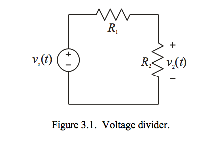 Solved 1. For the voltage-divider circuit shown in Fig. 3.1, | Chegg.com