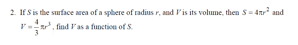 Solved If S is the surface area of a sphere of radius r, and | Chegg.com