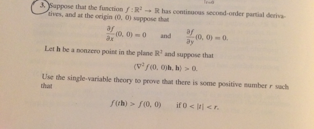 Solved 3.)suppose that the function f: R2 → R has continuous | Chegg.com