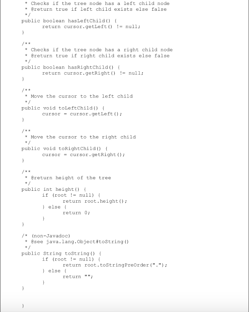 In java, 1. extend the BSTNode class (as below) | Chegg.com
