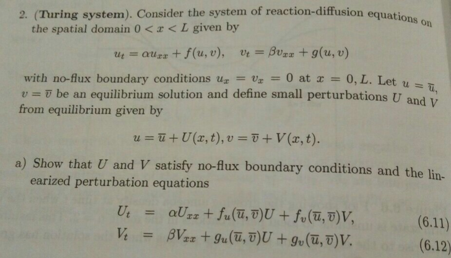 Solved 2. (Turing system). Consider the system of | Chegg.com
