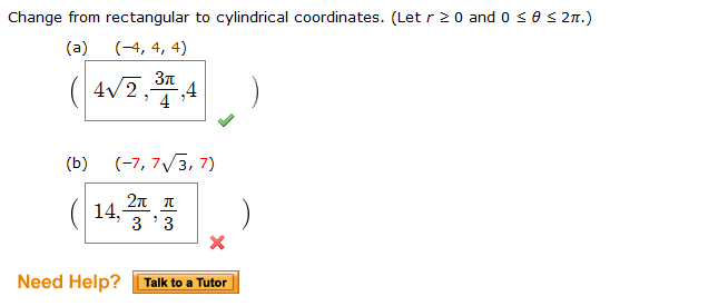 Solved Change from rectangular to cylindrical coordinates. | Chegg.com