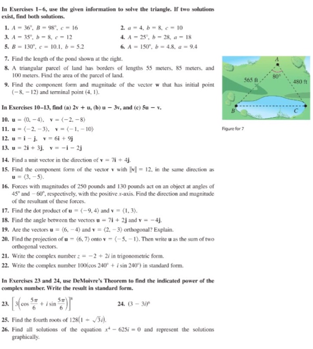 Solved In Exercises 1-6, use the given information to solve | Chegg.com