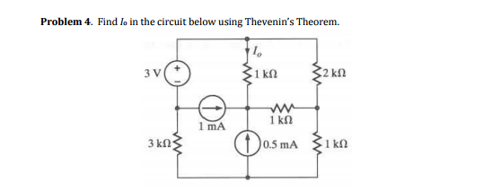 Solved Problem 4. Find I0 in the circuit below using | Chegg.com