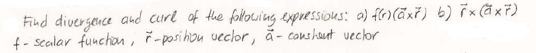 Solved Vector Calculus Vector Proofs Using Index Notation