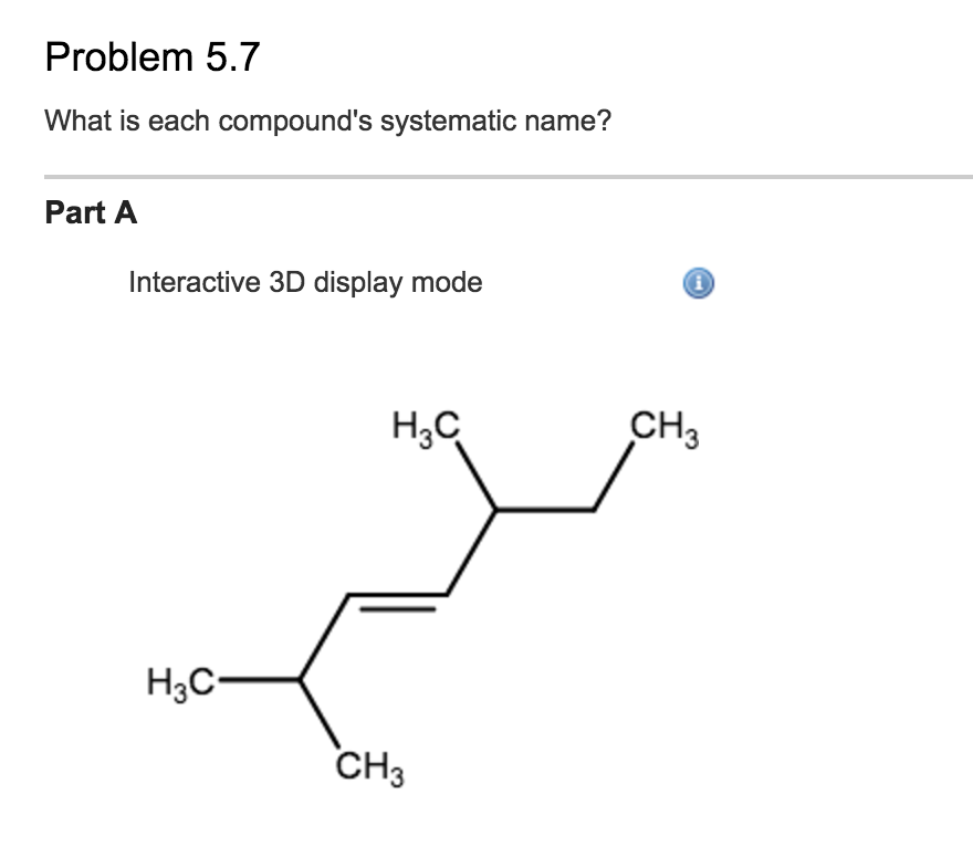 Solved Problem 5.7 What is each compound's systematic name? | Chegg.com