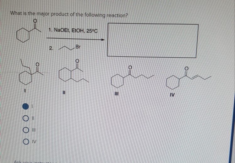 Solved What is the major product of the following reaction? | Chegg.com