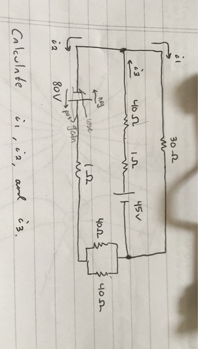 Solved Calculate i1, i2, i3 and i3. | Chegg.com