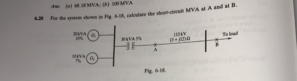 Solved For the system shown in Fig. 6-18, calculate the | Chegg.com