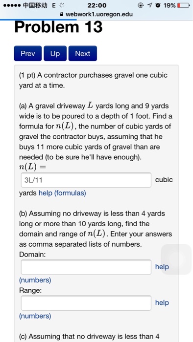 Solved A contractor purchases gravel one cubic yard at a | Chegg.com