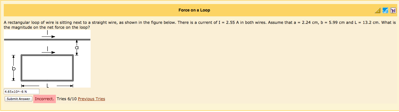 Solved A rectangular loop of wire is sitting next to a | Chegg.com