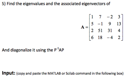 Solved To develop in MATLAB Output: (copy and | Chegg.com