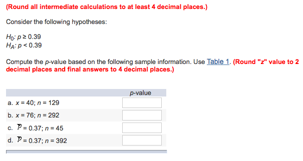 Solved (Round all intermediate calculations to at least 4 | Chegg.com