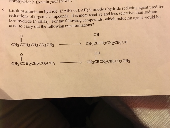 Solved Lithium aluminum hydride (LiAlH_4 or LAH) is | Chegg.com